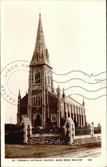 St Teresas Catholic Church Glen Road Belfast Postcards Ireland